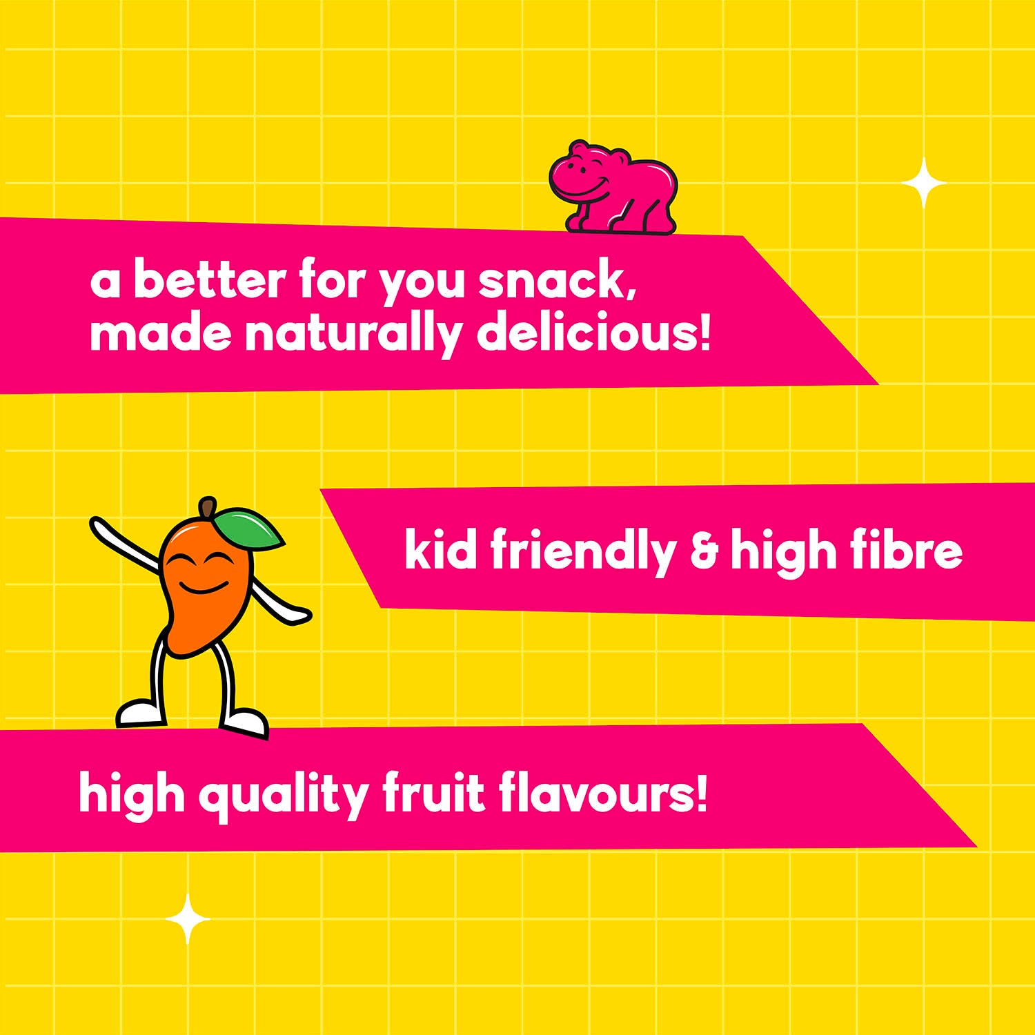 Healthy Hippo Low Sugar Hippo Gummies | 12 Pack | Plant Based Candy